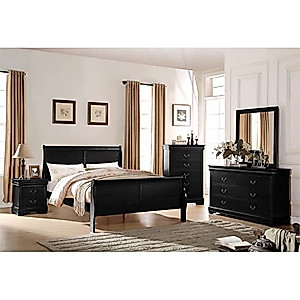 ACME Furniture Louis Philippe Chest, Black, One Size