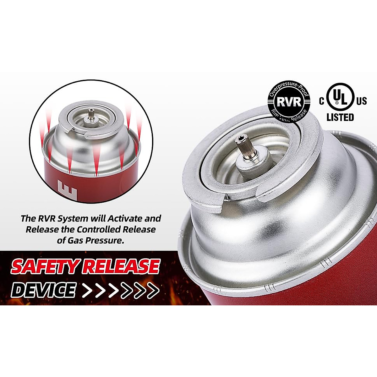 National Standard Butane Fuel Cylinders| 8oz Butane Canisters for Portable Stove | Butane Torch Replacement Canisters | Pack of 4