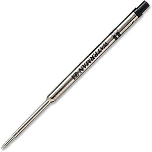 Waterman Ballpoint Pen Refill, Medium Point, Black Ink (834254)