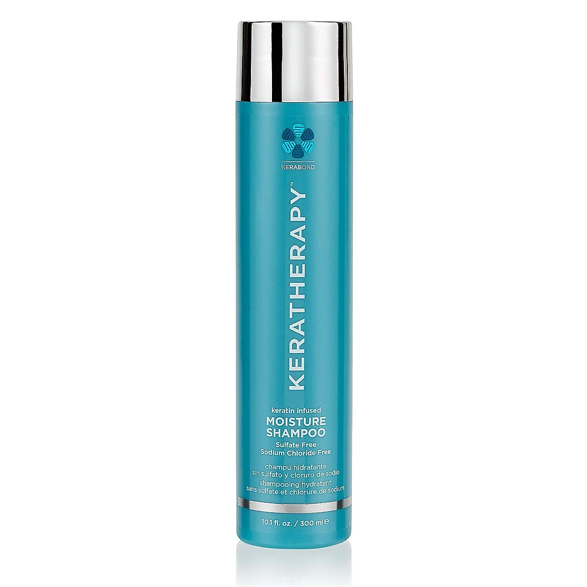 Keratherapy Keratin Infused Moisture Shampoo, 10.1 fl. oz., 300 ml - Anti Frizz Moisture Shampoo for Oily Scalp and Dry Ends - Kerabond Technology, Aloe Vera, & Willow Bark