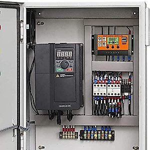 EEEkit 100A Solar Charge Controller, Dual USB Port Solar Panel Battery Intelligent Regulator, Multi-Function Adjustable LCD Display with Timer Setting On/Off Hours, 12V24V 100A (100A Yellow)