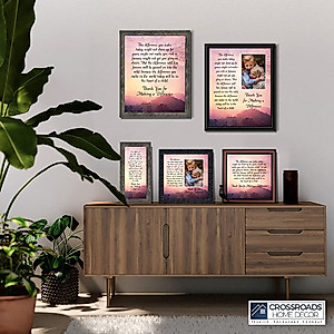 Crossroads Home Décor Teacher Gifts to Say Thank You, Principal Gifts or Daycare Teacher Gifts, You Make a Difference Quote Thanking Those Who Work with Children, Teacher Appreciation Gifts, 6394BW