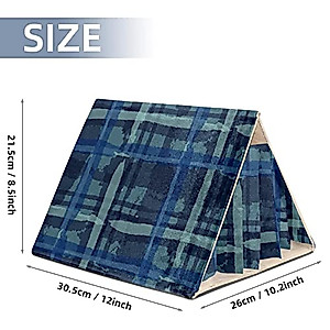 enheng Small Pet Hideout Plaid Texture Hamster House Guinea Pig Playhouse for Dwarf Rabbits Hedgehogs Chinchillas