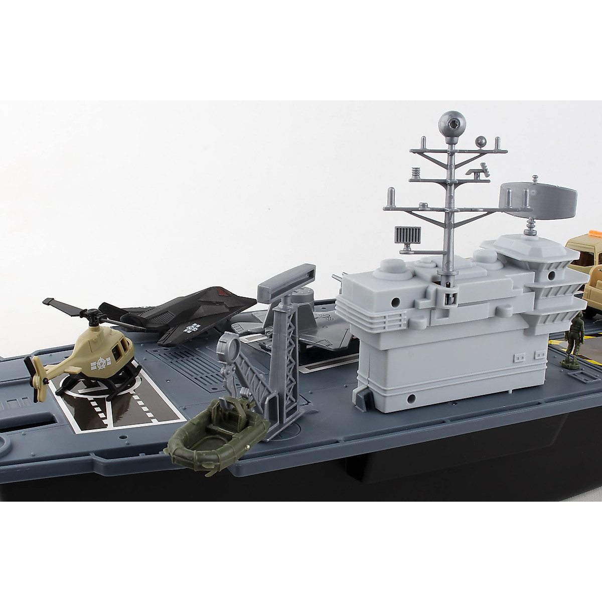 Daron Worldwide Trading Aircraft Carrier BP96243 Playset ,for 36 months to 180 months Gray