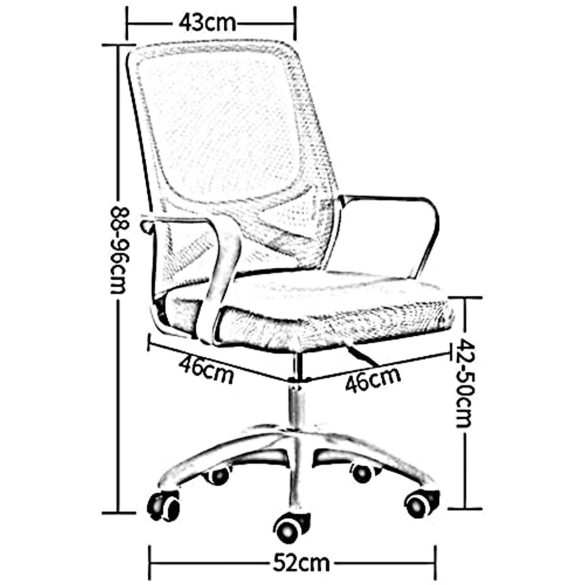 MayNuo Chair Ergonomic Computer Chair Lift Swivel Chair Office Chair Mesh Seat Pedal Positive Posture Chair Game Chair/Gray