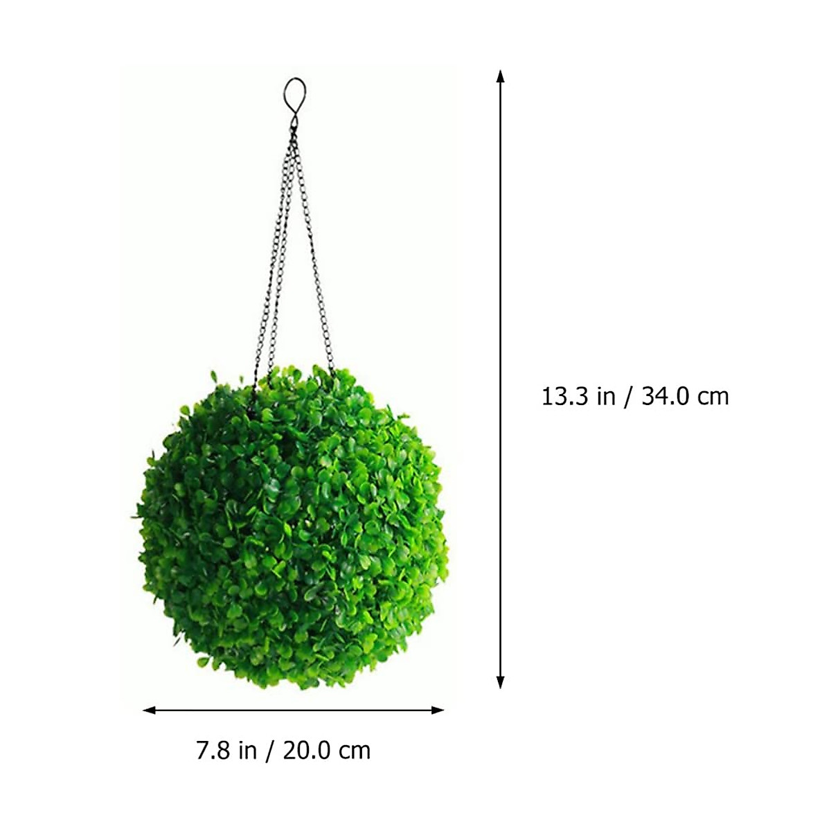 Beaupretty Solar Grass Ball Light Decorative Grass Balls Green Solar Lights Outdoor Artificial Topiary Plant Round Grass Flower Garland Decorations Garden Solar Lamp Warm White Plastic Lob