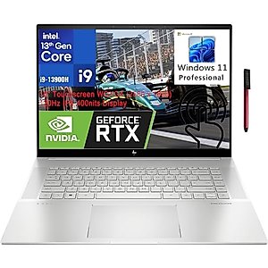 HP Envy 16" Touchscreen WQXGA (2560x1600) Gaming Laptop Premium Creator Workstation Computer, 13th Gen Intel 14-Core i9-13900H, GeForce RTX 4060 8G, 64GB DDR5 RAM, 2TB PCIe SSD, Windows 11 Pro, BROAG