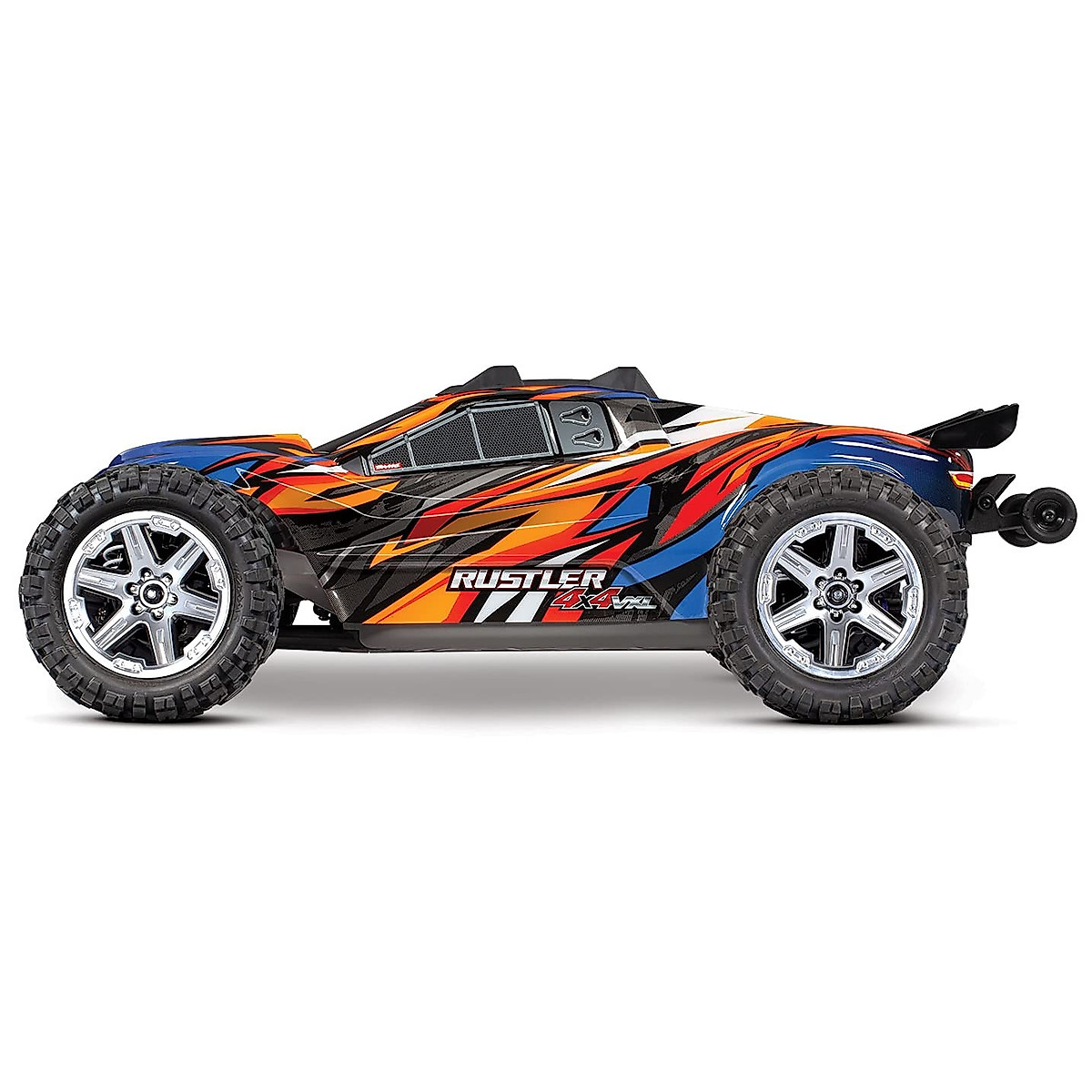 Traxxas 670764ORNG Rustler 4x4 Vxl: 1/10 Scale Stadi