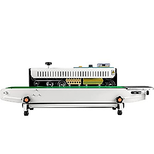 Happybuy FR-900 Continuous Band Sealer, Automatic Horizontal Band Sealer 110V, Continuous Sealing Machine Temperature Control, Bag Sealer Machine for PVC Bags Films
