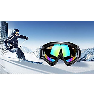 DPLUS Motorcycle Goggles - Glasses Set of 5 - Dirt Bike ATV Goggles Anti-UV 400 Adjustable Riding Offroad Protective Combat Tactical Military Goggles for Men Women Kids Youth Adult X400