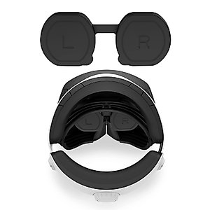 (1 Pack) NTidea VR Lens Protect Cover for PSVR2, Washable Protective Sleeve Dust Proof Cover Compatible with PS VR2 Accessories, Black