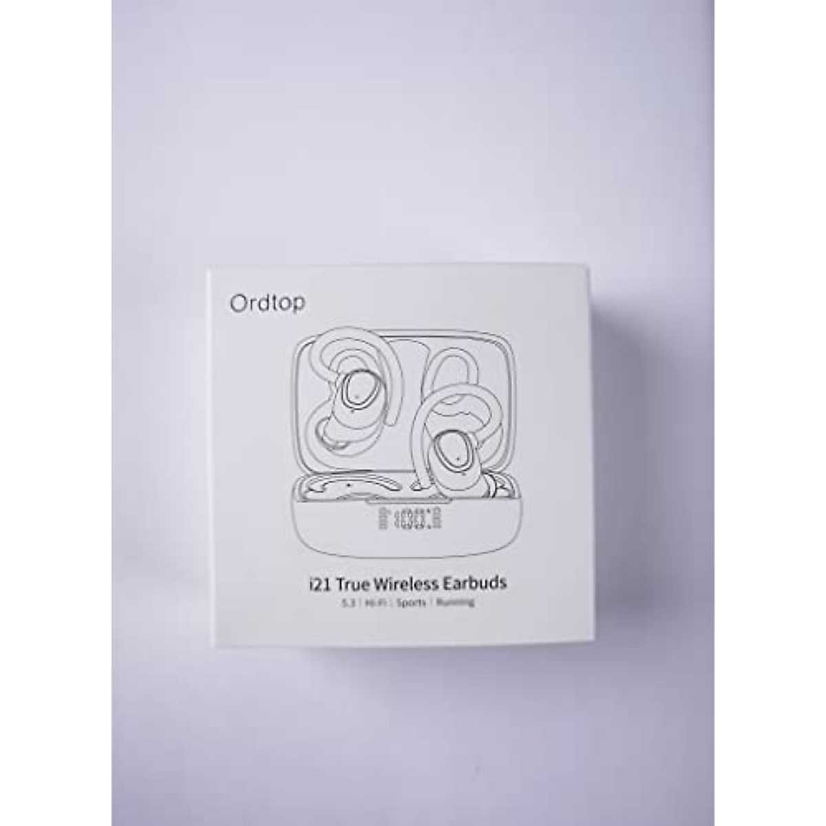 Bluetooth 5.3 Headphones Wireless Earbuds with Mic IP7 Waterproof Sport Earphones Over Ear Buds Stereo Deep Bass with Earhooks, Noise Cancelling Earbud for Workout/Running iOS Android TV Phone Laptop