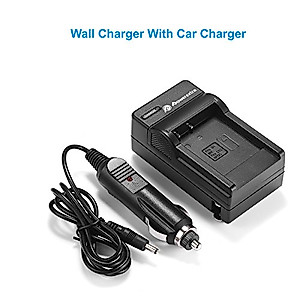 Powerextra 2 PCS NP-BN1 Battery and Charger Replacement for Sony Cyber-Shot DSC-QX10 QX30 QX100 T99 T110 TF1 TX10 TX20 TX30 TX55 TX66 TX100V TX200V W310 W320 W330 W350 W530 W515PS W570 W650 W800 W830