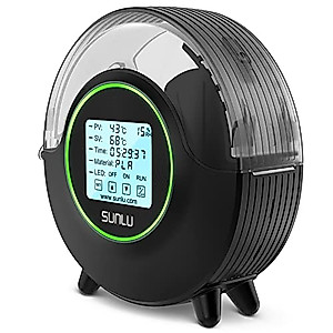 [SUNLU Manufacturer] 3D Printer Filament Dryer with Fan, Upgraded Filament Dry Box S2, 3D Printer Filament PLA PETG ABS TPU Nylon PA Storage Dehydrator Box, 360° Surround Heating, FilaDryer S2, Black