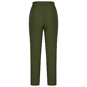 Womens Summer Pants Sweatpants Pants Summer 2023 Casual Loose Drawstring Elastic High Waist Comfy Trousers Straight Leg Long Lounge Pant