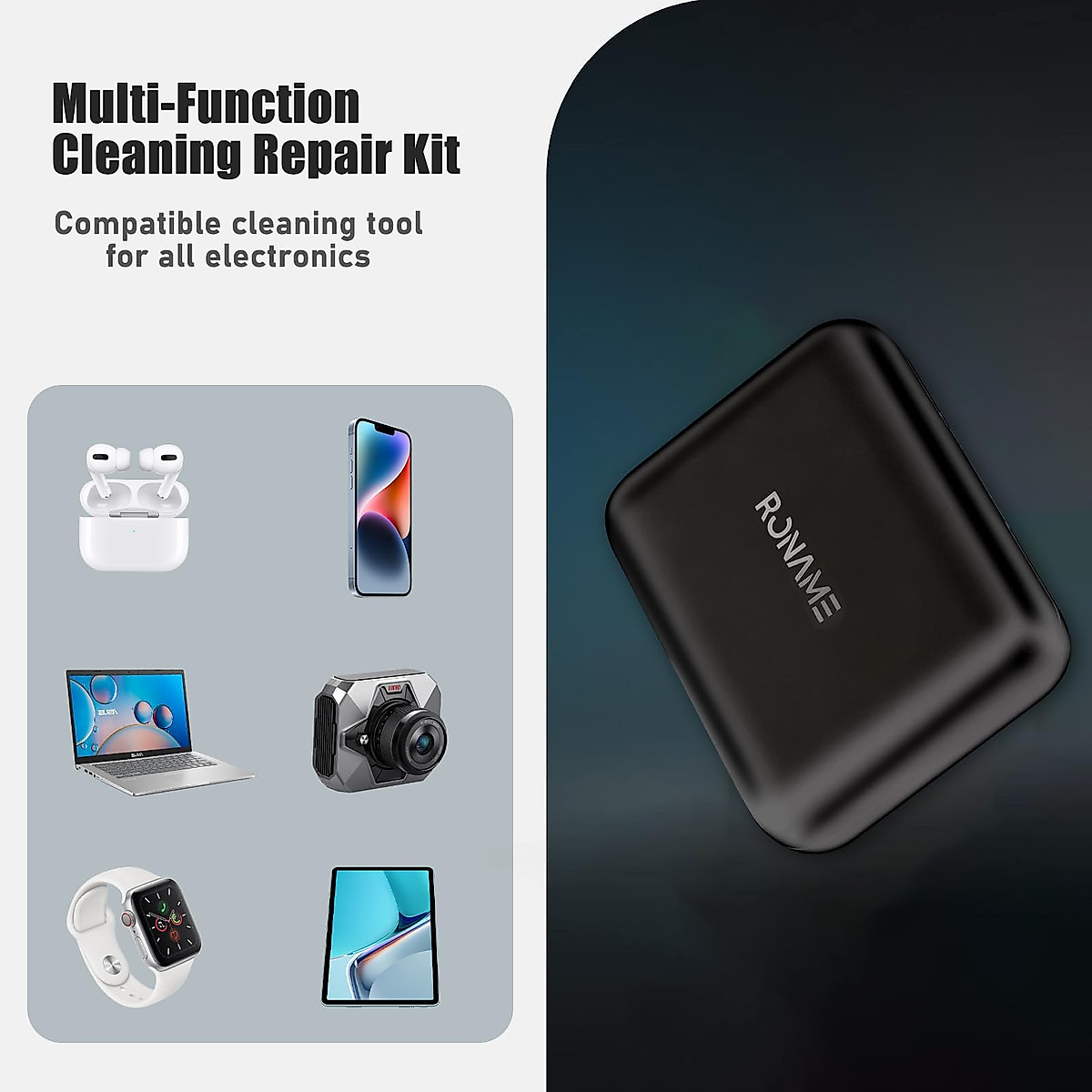 iPhone Cleaner Kit, Multi-Function Cleaning Repair Kit with Soft Brush for Airpod, Cleaner Kit for Phone Charging Port & Speaker, Charger Cables, Headphones, Watch, iPhone, iPad, Camera