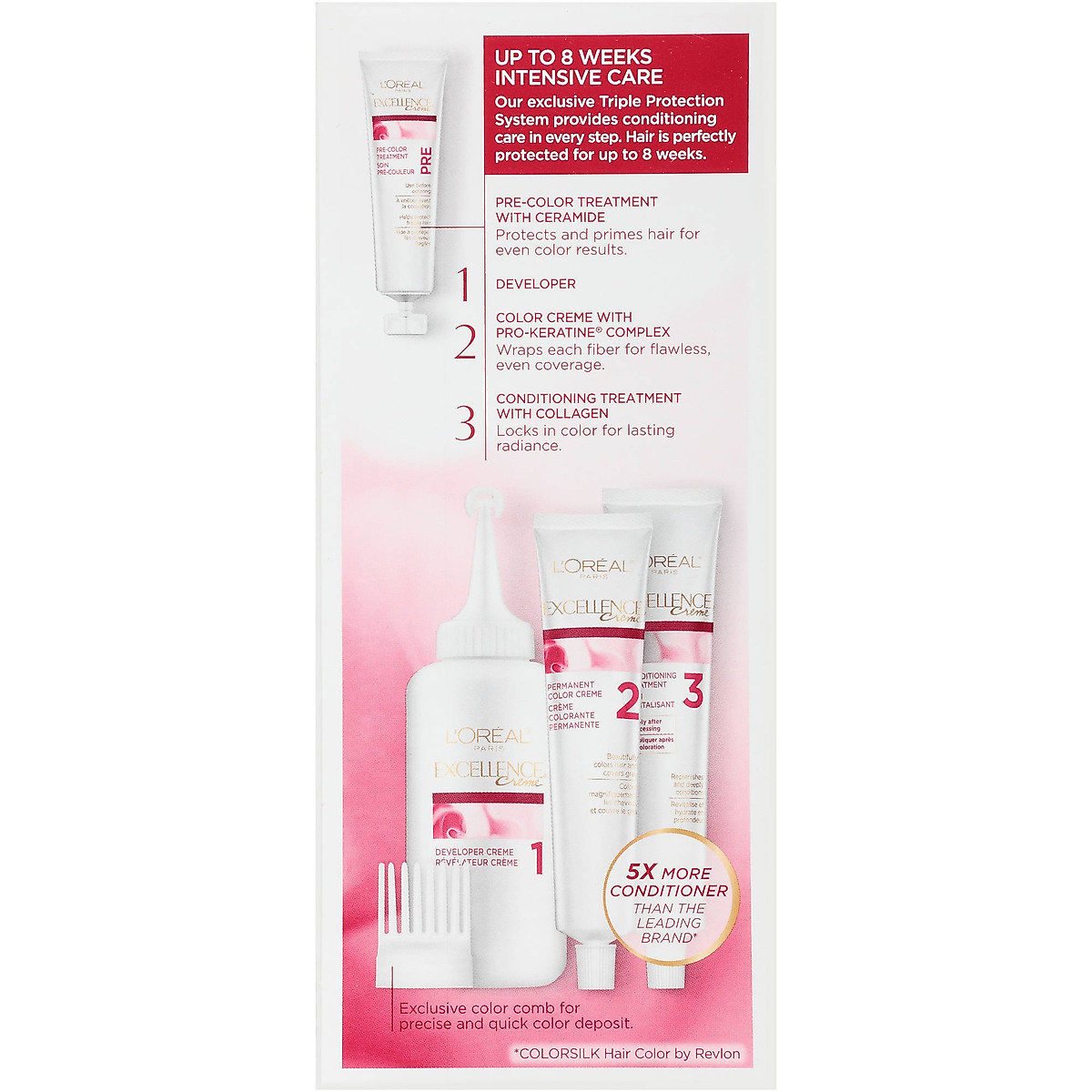 L'Oreal Excellence #7G Dark Gold Blonde Hair Color, 1 ct