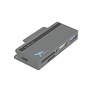 Imedia IMD-SGO346 Docking USB3.0 Hub & Reader+PD for SurfaceGo Gun Metallic Surface Go Series/IMD-SGO346