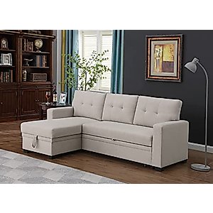 Devion Furniture Sandy Sofabed, Beige