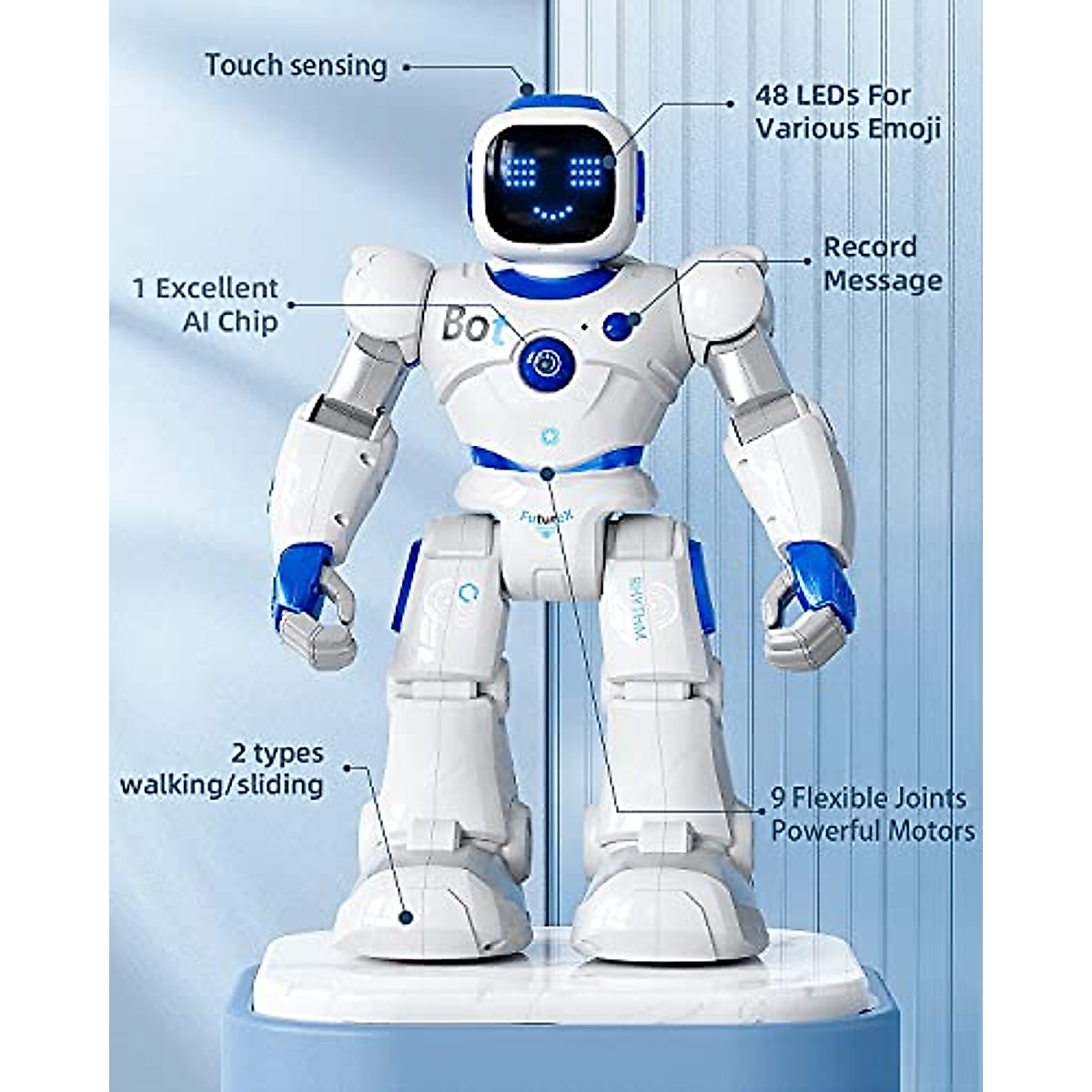 Ruko 1088 Programable Robot and 6088 Robot, Interactive RC Robot for Kids
