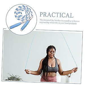 Sosoport Rope 5pcs bamboo skipping rope fitness exercise beaded fitness skipping rope skipping exercise exercise children kids boys