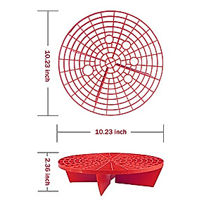 Amiss 2 Pack Car Wash Bucket, Automotive Wash Tool and Detail Kits, Scratch Prevention Bucket Tool, Car Interior Exterior Accessories, Fits 10.2 Inch - Red