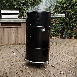 Build Your Own Barrel Smoker – 16 Gallon, Double Open-Ended Barrel – Durable, High-Temperature Powder Coat Rated Up To 900 Degrees – Includes Drill Bits, Stencils & Hardware