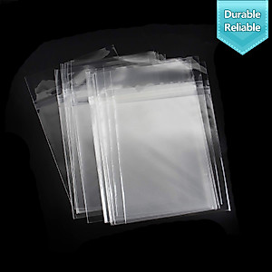 Golden State Art, 100 Pack Clear Bags for Mats, Pictures, Acid-Free, 4-3/4" x 6-1/2"