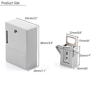 QIUNI Battery IC Card Sensor Cabinet Drawer Intelligent SmartLock DIY Invisible Hidde Digital Lock Without Perforate Hole