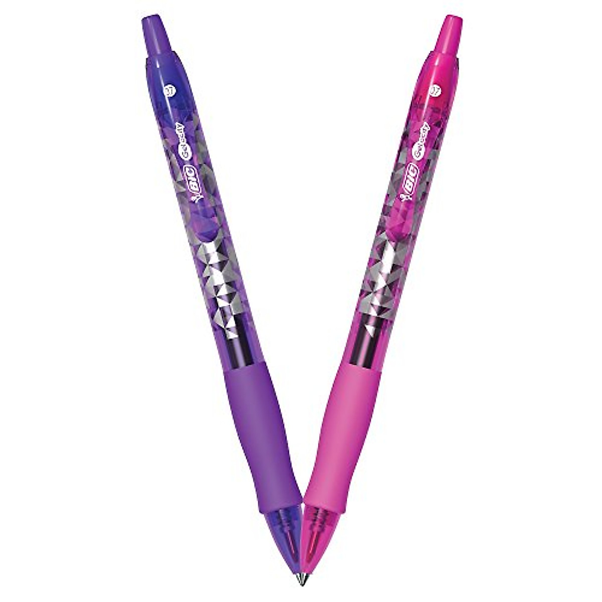 BIC Gel-ocity Quick Dry Special Edition Fashion Gel Pen, Medium Point (0.7mm), Assorted Fashion Colors, 2-Count