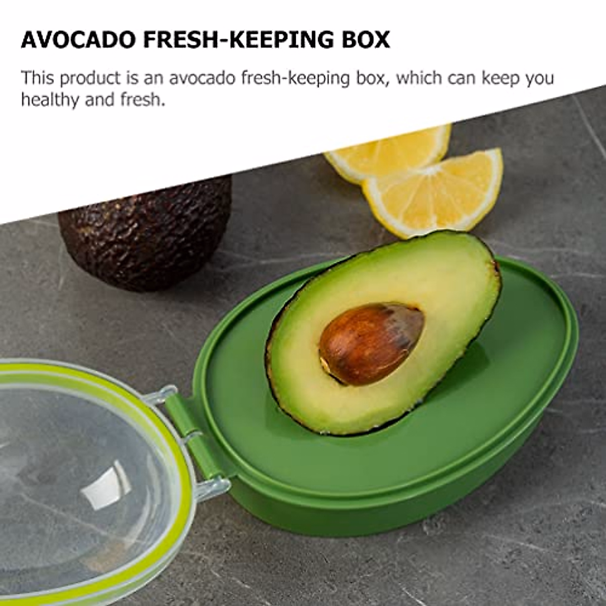 OSALADI Avocado Keeper Avocado Storage Saver Holder Fruit Container Seal Organizer to Keep Your Avocados Fresh for Days