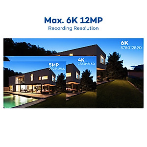 ONWOTE 12MP 64 Channel NVR IP Security Video Audio Recorder, 64CH 12MP/ 4K/ 6MP/ 5MP Input, 6K 64CH NVR, 8 Storage Bays Support 80TB HDD, 2 HDMI Ports Split Screen Display, Work with PoE Switch