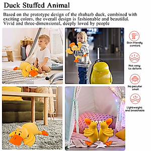 HFZXM 15.7'' Yellow Duck Stuffed Animal Duck Plush Soft Toy Plush Pillow Gift for Kids