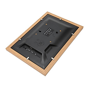Electronic Photo Album, Digital Photo Frame Lightweight LED Screen 1024x600 100‑240V with Stereo Speaker for Birthday (US Plug)