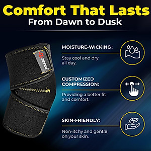 ZOYER Elbow Brace for Tendonitis and Tennis Elbow for Women and Men, Adjustable Elbow Support with Customized Pressure, Suitable for Pain Relief, Sports Injury Recovery, Sprains, Strains, Arthritis
