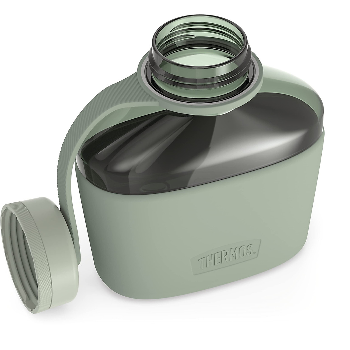 ALTA SERIES BY THERMOS Plastic Canteen Bottle 32 Ounce, Matcha Green