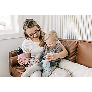 Simple Modern Disney Water Bottle with Straw Lid Vacuum Insulated Stainless Steel Metal Thermos | Reusable Leak Proof Flask for Gym, Travel, Sports | Summit Collection | 32oz Frozen Snowy Enchantment