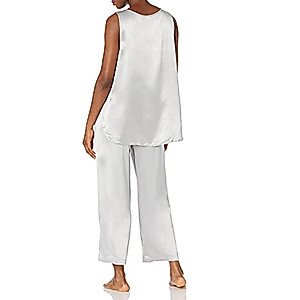 PJ Harlow Women's Jackie/Jolie Capri, Dark Silver, L