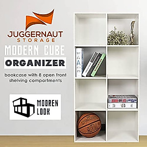 Juggernaut Storage 8-Cube Storage Organizer, White