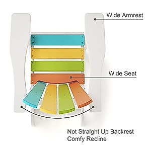 TORVA Kids’ Adirondack Chairs All-Weather Resistant, Outdoor Indoor Furniture Patio Lawn Small Lounge Chairs for Garden, Porch, Deck, Backyard, Fire Pit, Pool,Beach
