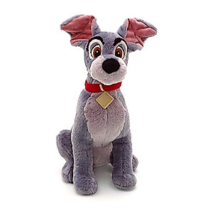 Disney Tramp Plush - Lady and The Tramp - 16 Inches, Authentic Toy Figure for Kids and Collectors, Soft and Huggable Cuddly Toy, Suitable for All Ages 0+