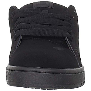 DC mens Court Graffik Casual Skate Shoe, Black/Black/Black, 9.5 US