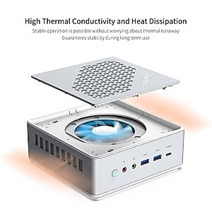 COOFUN HM90 Mini PC, AMD Ryzen 9 4900H Processor 8 cores CPU 32 GB DDR4 / 512GB SSD Mini Desktop Computer, HDMI/DP/USB-C Connection, WiFi 6, BT 5.1, USB 3.0×4