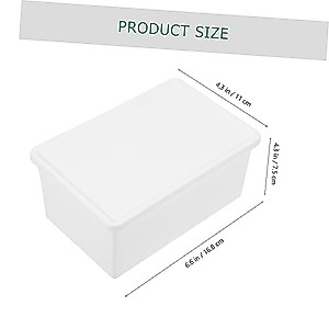 SOESFOUFU Box Sheet laundry storage box scent beads container Laundry Beads Container storage container laundry powder bin Large Capacity Bucket drawer plastic white washing powder