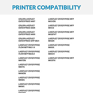 LD Products Compatible Toner Cartridge Printer Replacement for HP 37A CF237A (Black, 2-Pack) compatible with LaserJet Enterprise MFP: M632z, M607n, M607dn, M608n, M608dn, M608x, M609dh, M609dn & M609x