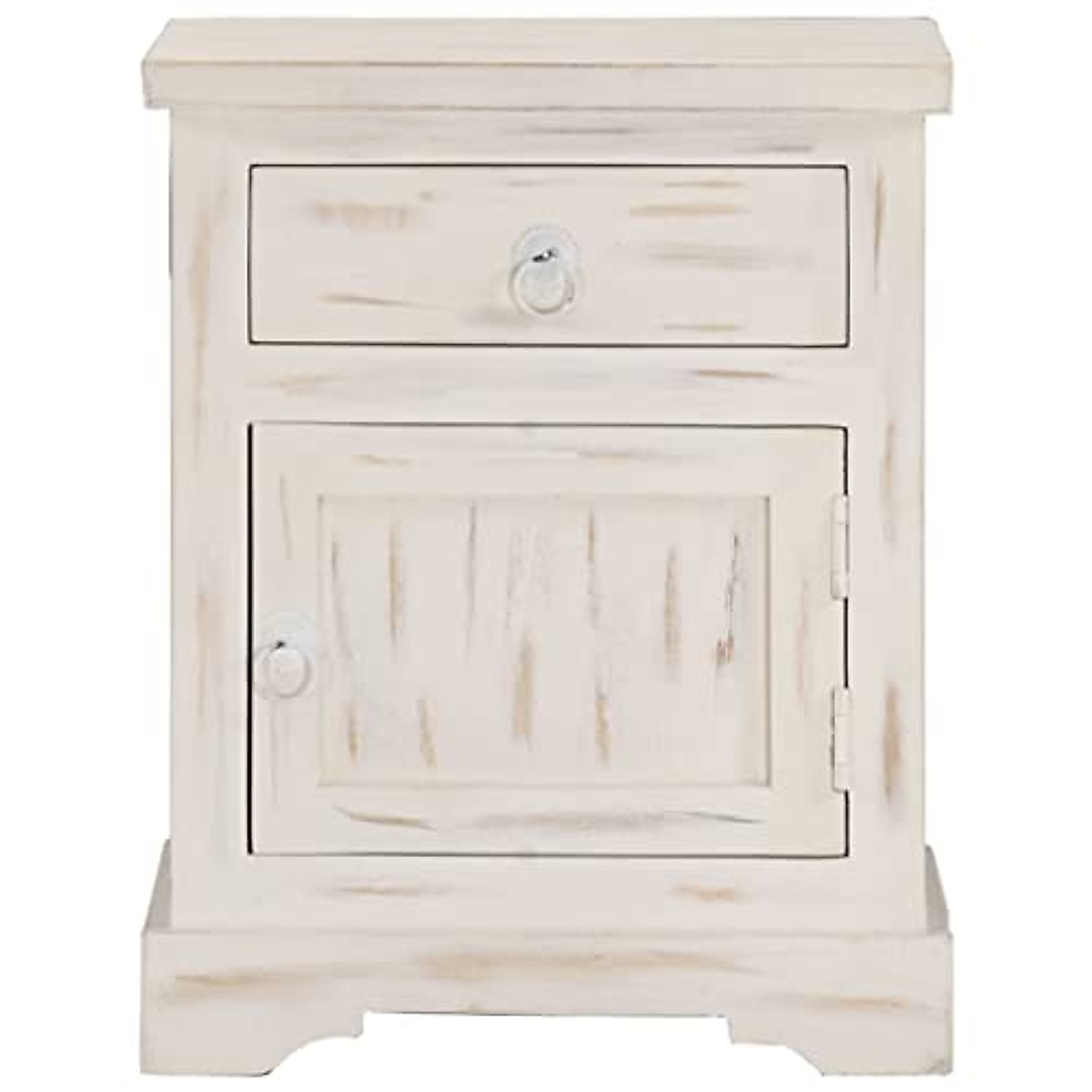 YPWRENH Cabinets Chest of Drawers Bedside Cabinet White 15.7 "x11.8 x19.7 Solid Mango Wood Suitable for Bedroom, Living Room, Kitchen