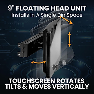 BOSS Audio Systems BCPA9 Single DIN Car Stereo Wireless Apple CarPlay, Android Auto, 9 Inch Touchscreen, Bluetooth, AM/FM Radio Receiver