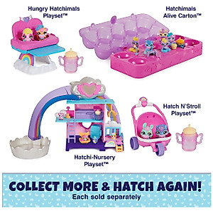 Hatchimals Alive, Hatch N’ Stroll Playset with Stroller Toy and 2 Mini Figures in Self-Hatching Eggs, Kids Toys for Girls and Boys Ages 3 and up