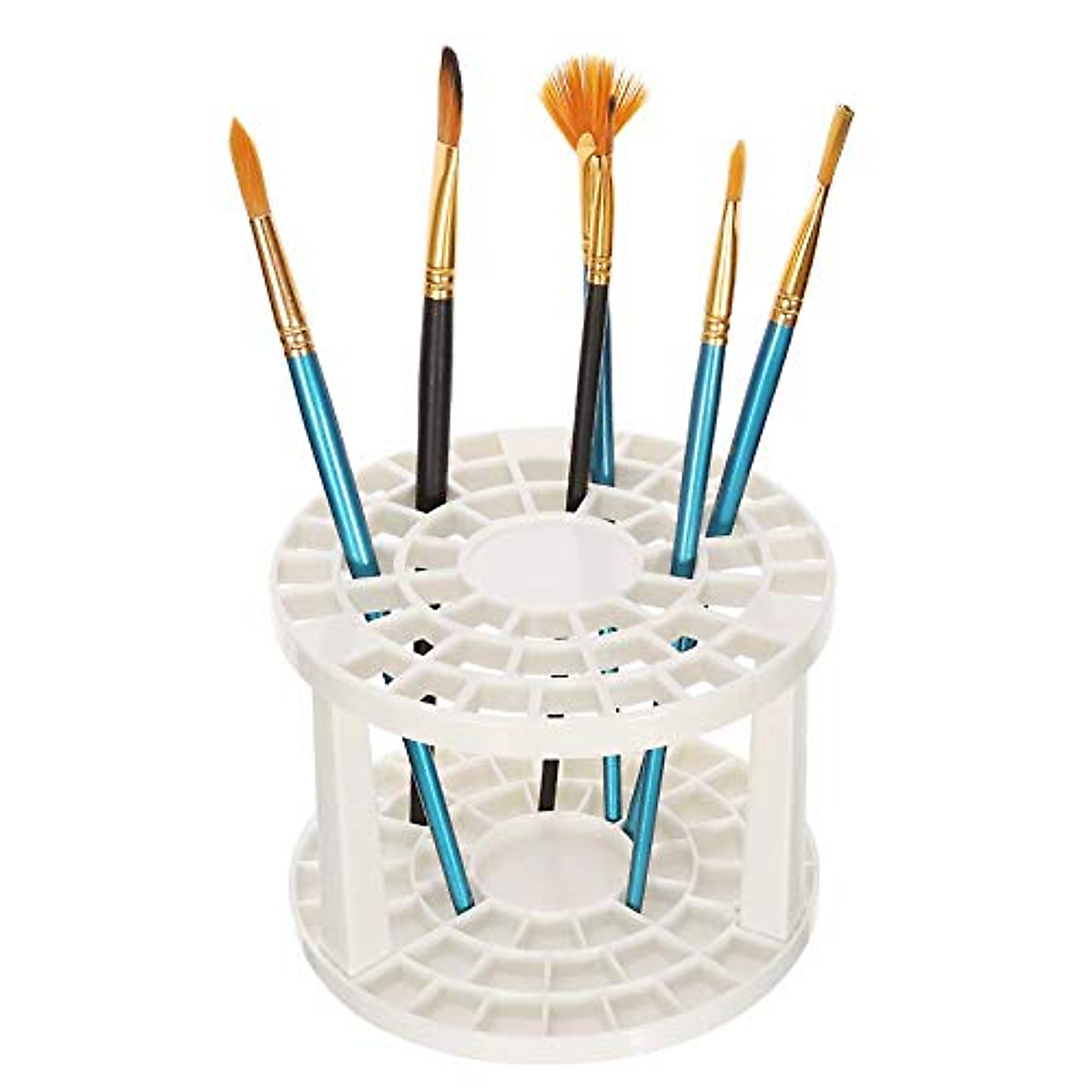 A Miniature Sleigh Pencil and Paint Brush Organizer-Paintbrush Craft Storage Holders-49 Hole Stand