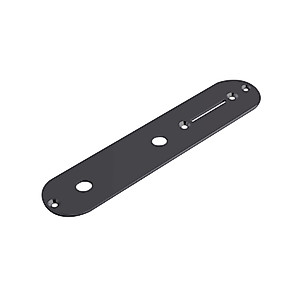 Rubatone Guitar Control Plate for Fender Tele Telecaster Squier Style Electric Guitar Metal Black 34.2mm Width.